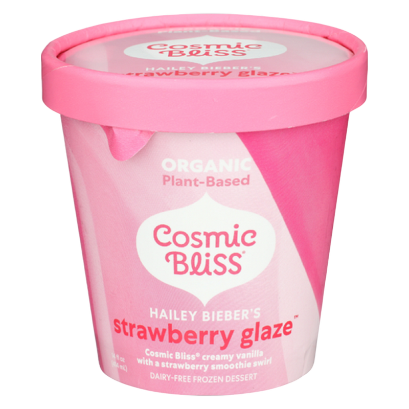 Cosmic Bliss Hailey Bieber's Strawberry Glaze Pint, 14oz - Cosmic Bliss ...