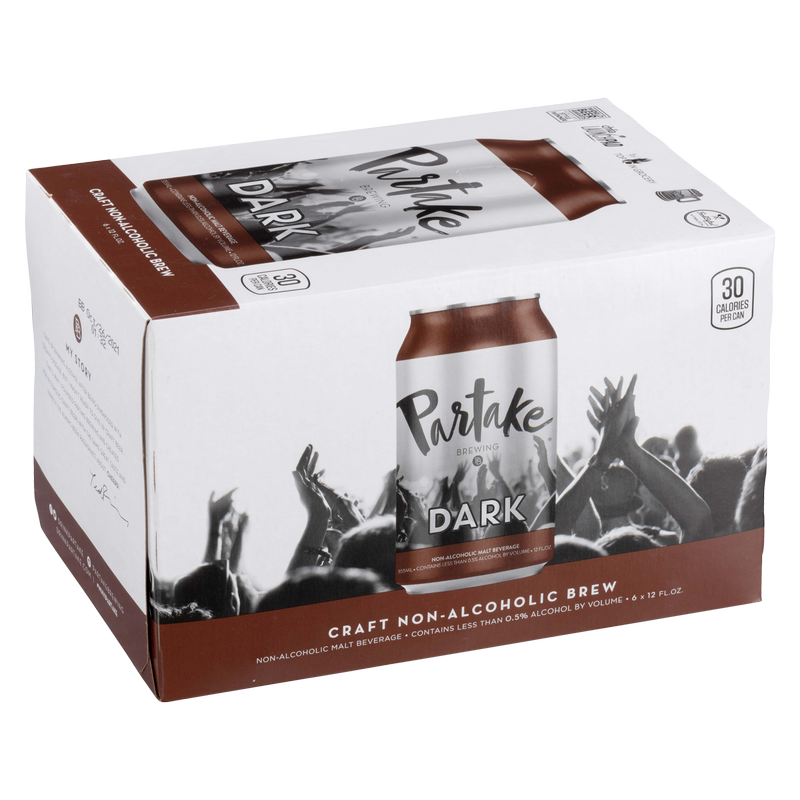 Partake Brewing Dark Non-Alcoholic 6pk 12oz Can 0.5% ABV - Partake – BevMo!