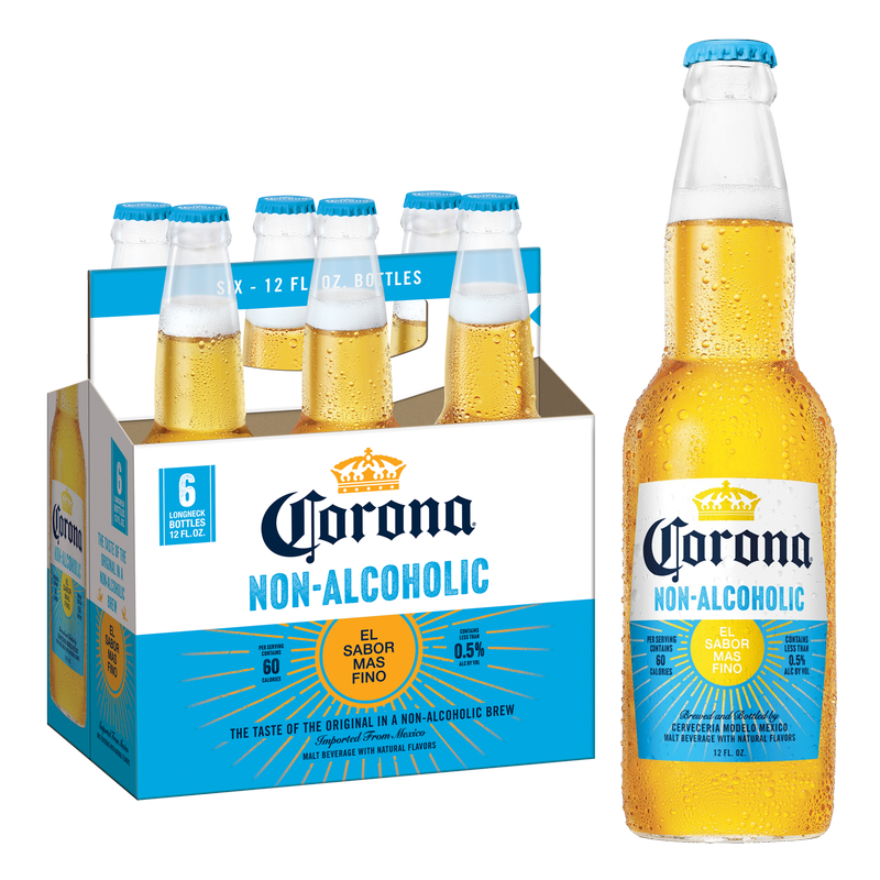 Corona Non-Alcoholic 6pk 12oz Btl 0.5% ABV - Corona – BevMo!