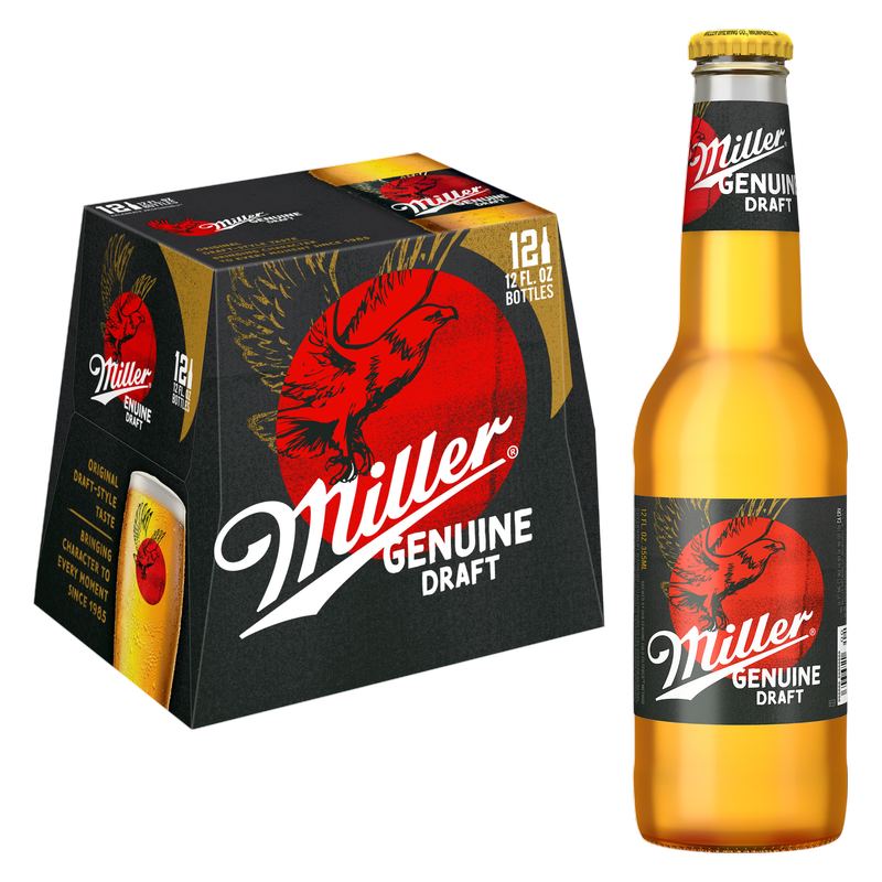 Miller Genuine Draft 12pk 12oz Btl - Miller Genuine Draft – BevMo!