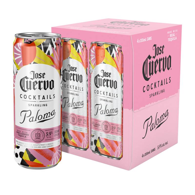 Jose Cuervo Sparkling Paloma 4pk 12oz Can - Jose Cuervo – BevMo!