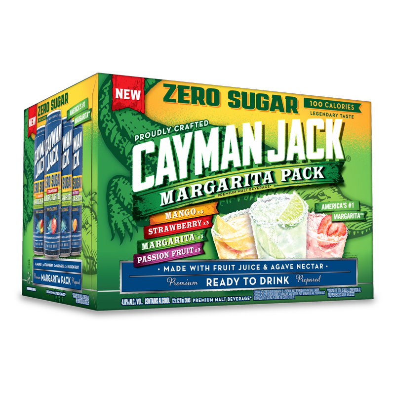 Cayman Jack Zero Sugar Margarita 12pk 12oz Cans 4.8% ABV - Cayman Jack ...