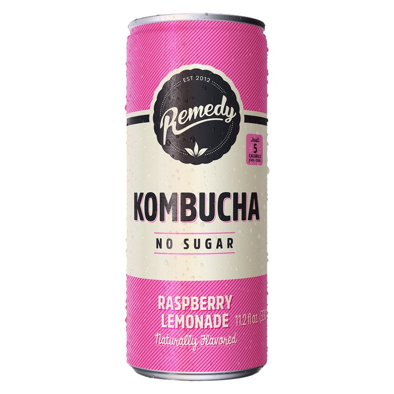 Remedy Raspberry Lemonade Kombucha 11.2oz Can - Remedy – BevMo!