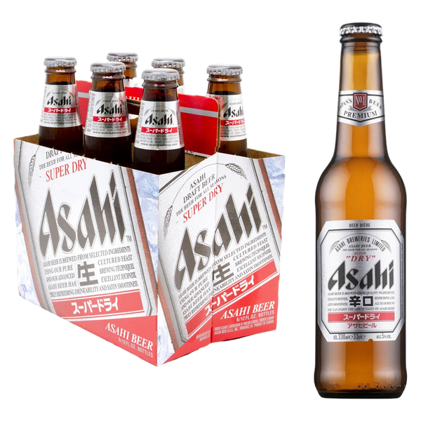 Asahi Super Dry 6pk 12oz Btl 5.0% ABV - Asahi – BevMo!