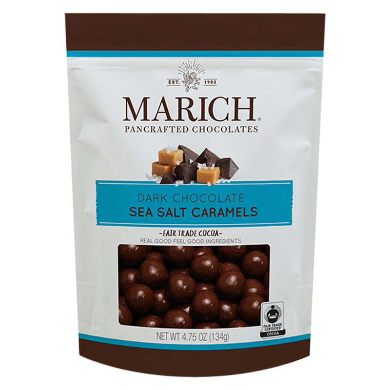 Marich Dark Chocolate Covered Sea Salt Caramels 4.75oz (4.75 OZ ...