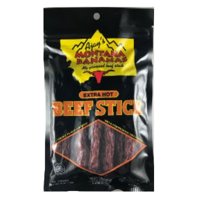 Montana Bananas Hot Beef Stick 13ct - Ajay's Montana Bananas – BevMo!