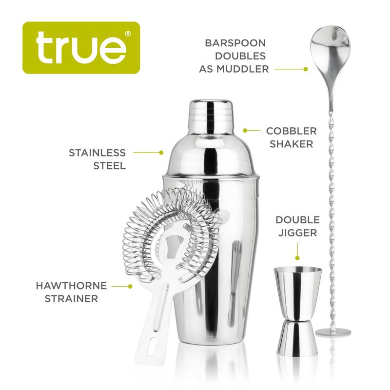 Stainless Steel Barware Set - TRUE – BevMo!