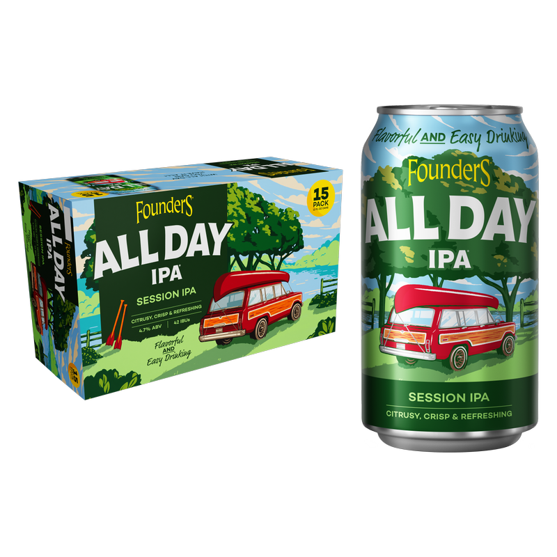 Founders All Day IPA 15pk 12oz Cans 4.7% ABV - Founders – BevMo!