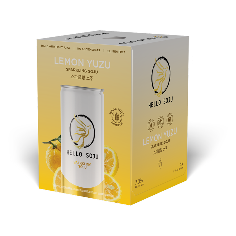 Hello Soju Lemon Yuzu 4pk 12oz Can - Hello Soju – BevMo!