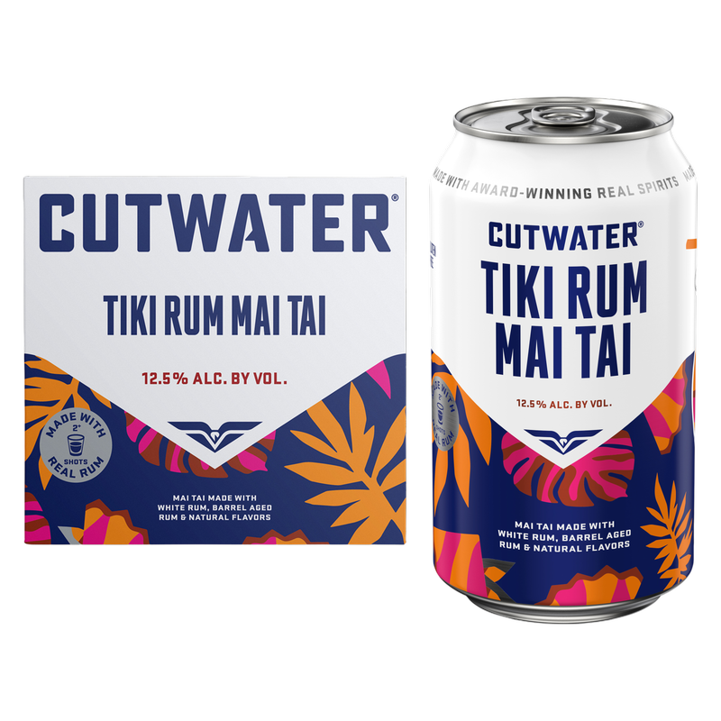 Cutwater Mai Tai Rum 4pk 12oz Can 12.5% ABV - Cutwater – BevMo!