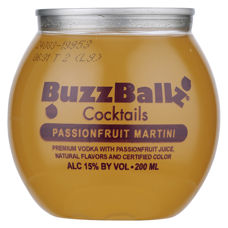 BuzzBallz Cocktails Passionfruit Martini 200ml - BuzzBallz – BevMo!