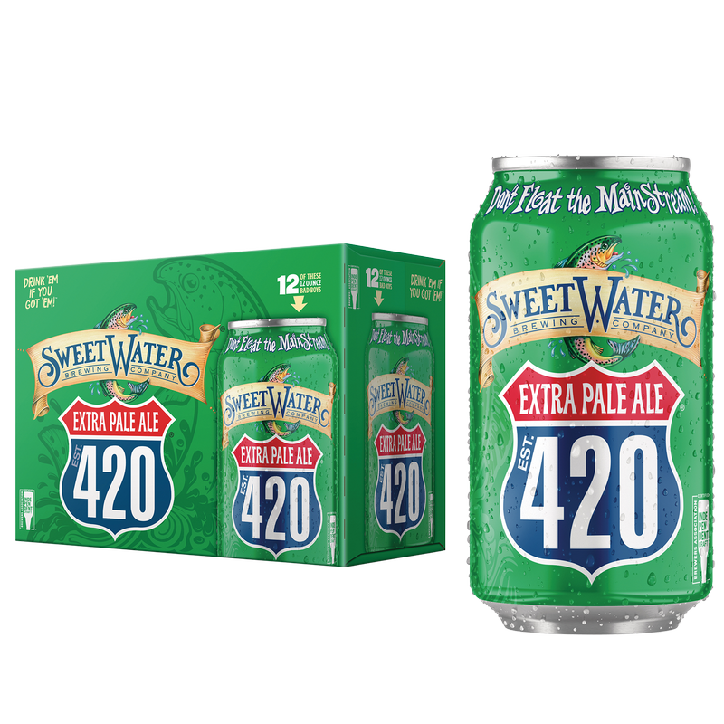 SweetWater 420 Pale Ale 12pk 12oz Can 5.7% ABV - SweetWater – BevMo!