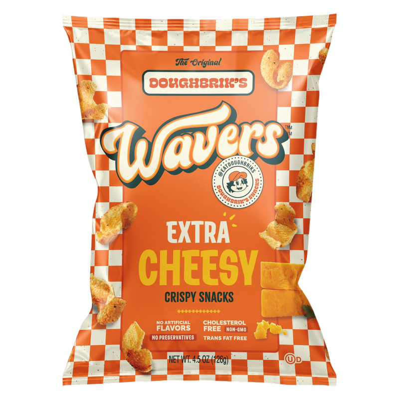 Doughbrik's Original Wavers Extra Cheesy, 4.5oz - Doughbrik's – BevMo!