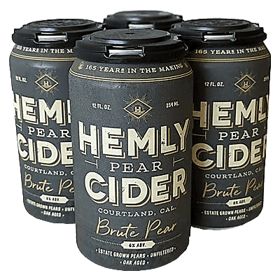Hemly Cider Brute Pear 4pk 12oz Can - BevMo! – BevMo!