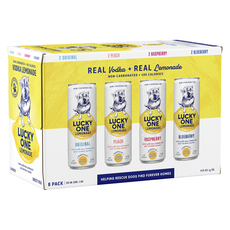 Lucky One Lemonade Variety Pack 8pk 12oz Can - Lucky One – BevMo!