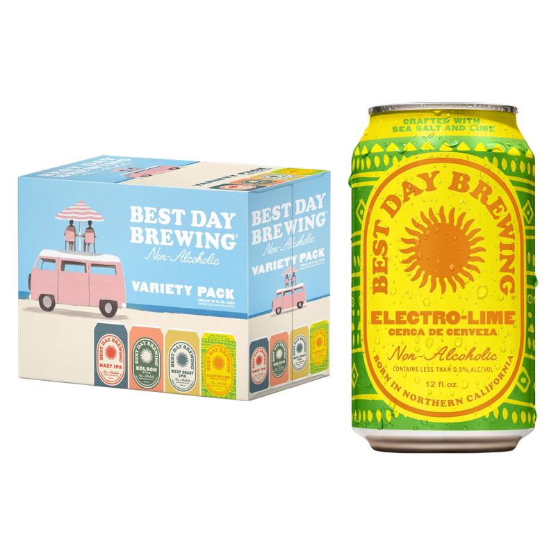 Best Day Variety Non-Alcoholic 12pk 12oz Can 0.0% ABV - Best Day ...
