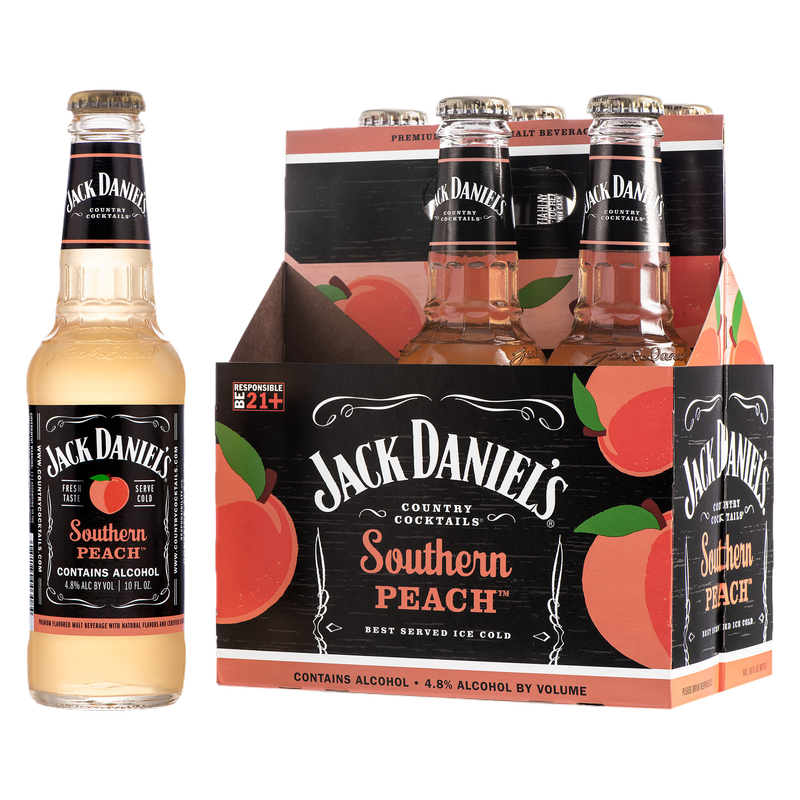 Jack Daniels Southern Peach 6pk 10oz Can - Jack Daniel's – BevMo!