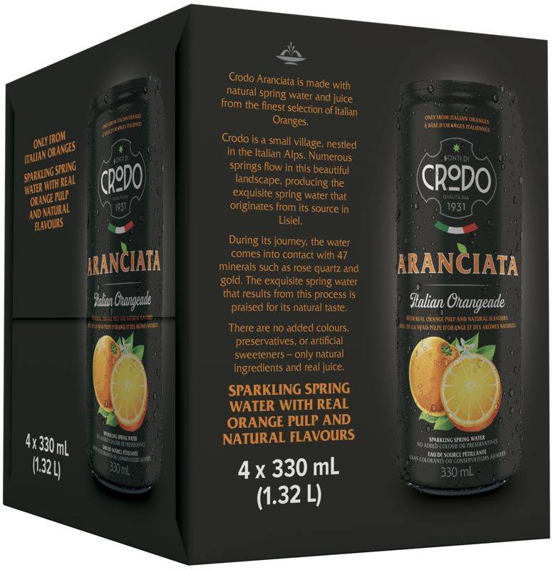 Crodo Aranciata 4pk 11.2oz Can - Crodo Aranciata – BevMo!