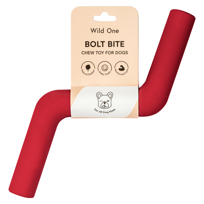 Wild One Bolt Bite Standard Dog Toy in Strawberry - Wild One – BevMo!