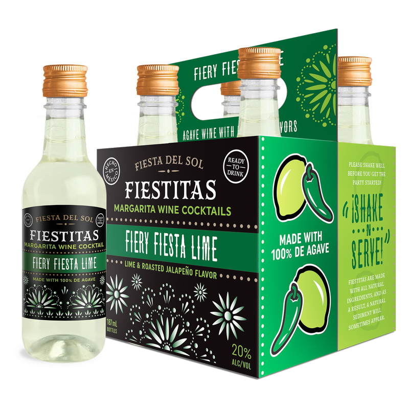 Fiestitas Fiery Fiesta Lime 4pk 187ml - Fiesta del Sol – BevMo!