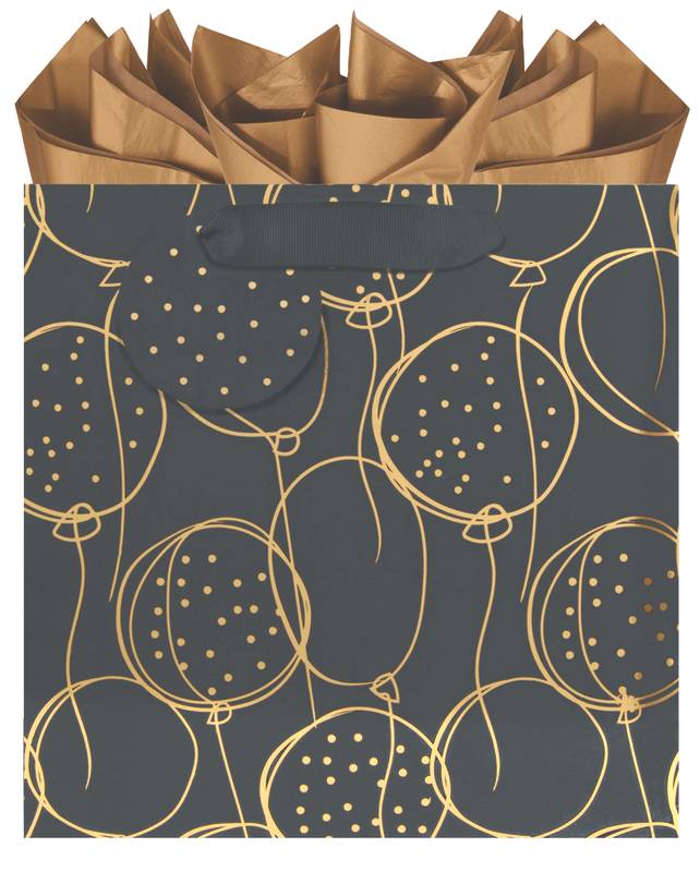 Golden Balloons Gift Bag - The Gift Wrap Company – BevMo!