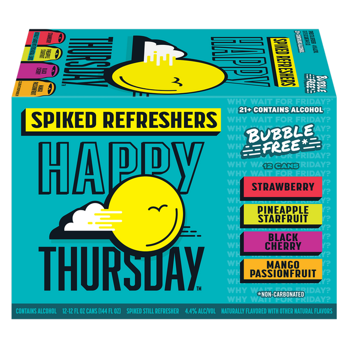 Happy Thursday Variety Pack 12pk 12oz Cans 4.4% ABV - Happy Thursday ...