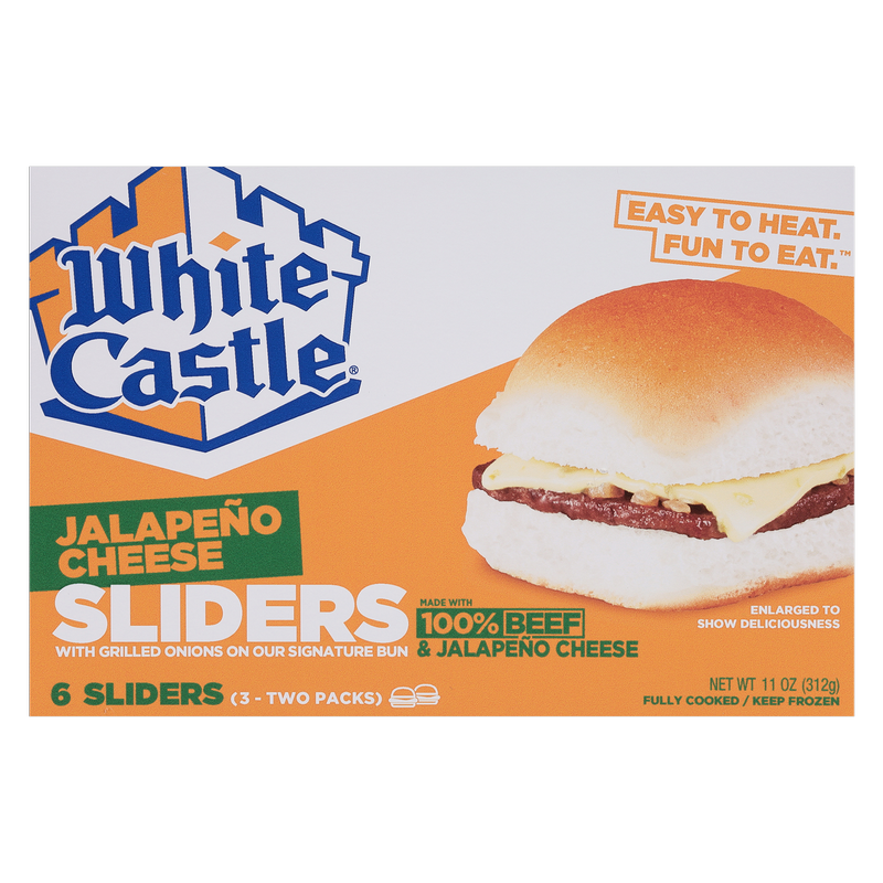 White Castle Jalapeno Cheese Sliders 6ct 11oz - White Castle – BevMo!