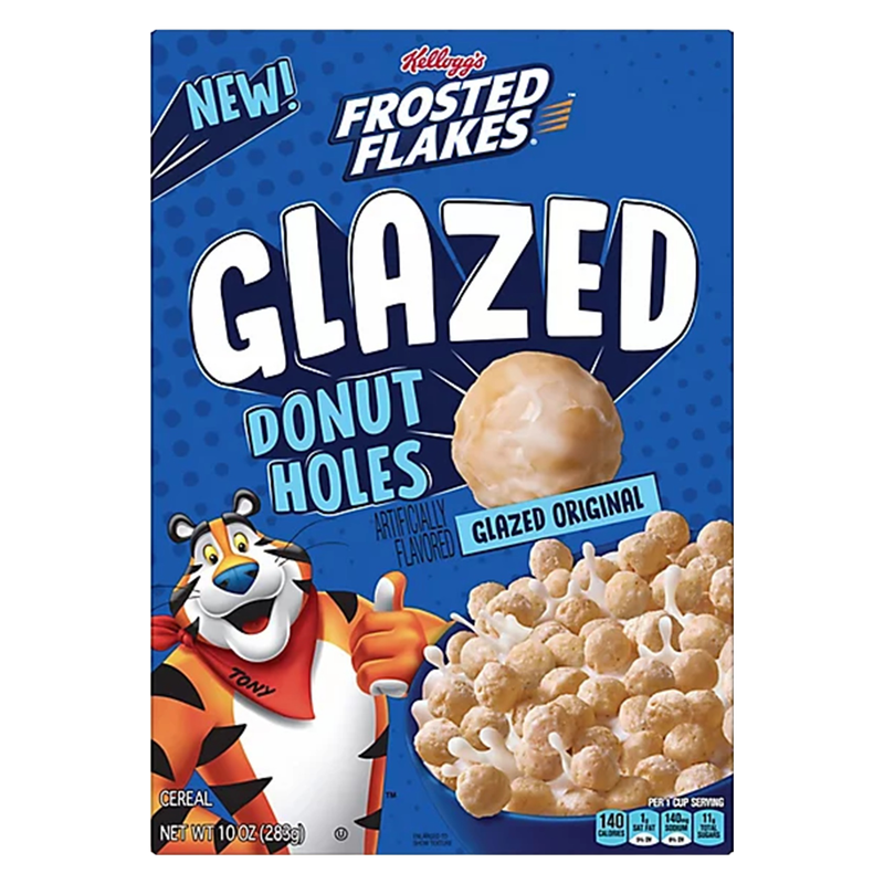 Kellogg's Donut Holes Frosted Flakes Glazed Cereal, 10oz. - Kellogg's ...