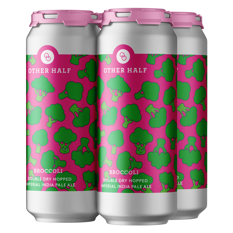 Other Half Broccoli DDH Imperial IPA 4pk 16oz Can 7.9% ABV - Other Half ...