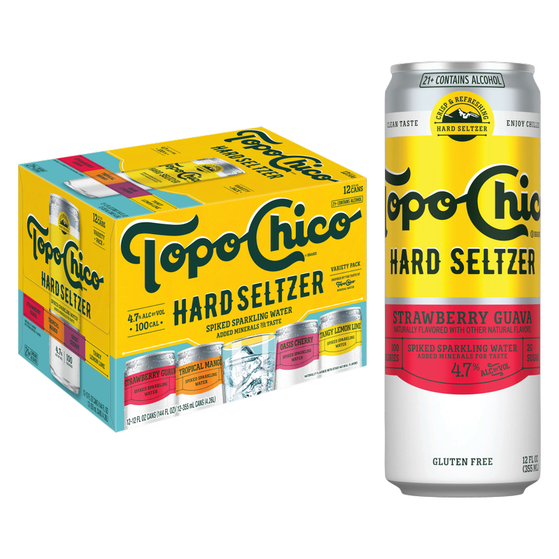 Topo Chico Hard Seltzer Variety Pack 12pk 12oz Can 4.7% ABV - Topo ...