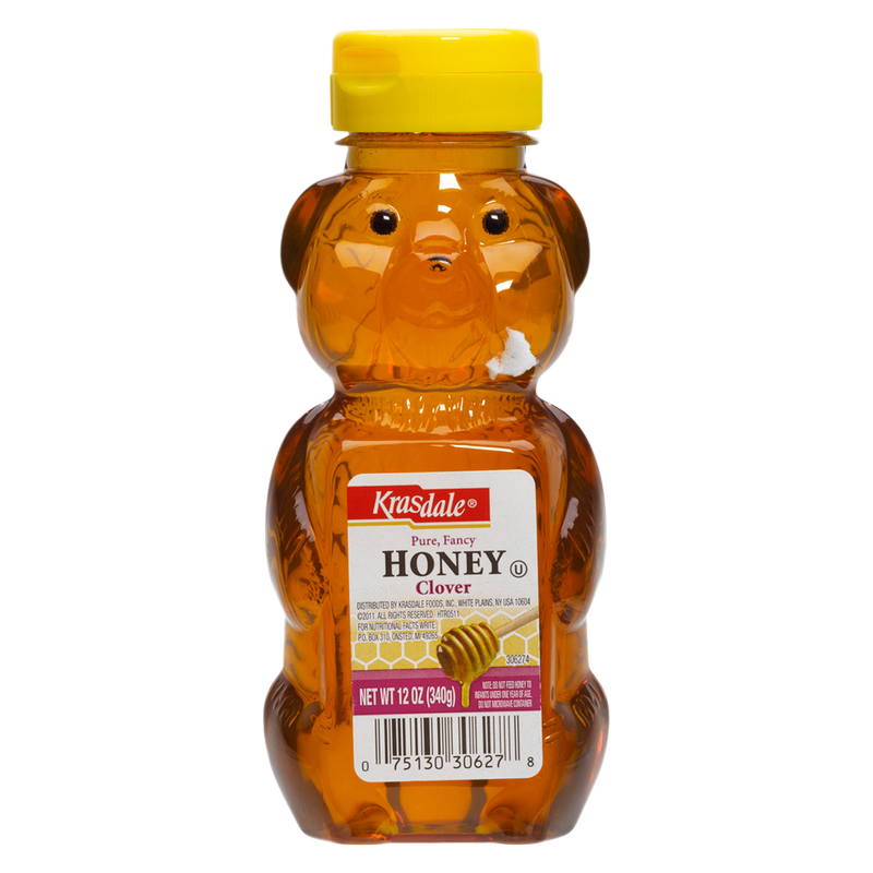 Pure Honey Bear Squeeze Bottle 12oz - Krasdale – BevMo!