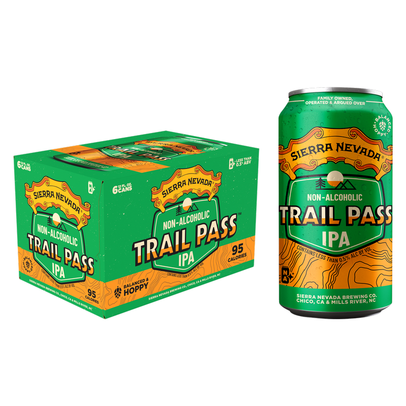 Sierra Nevada Trail Pass IPA Non-Alcoholic IPA 6pk 12oz Can - Sierra ...