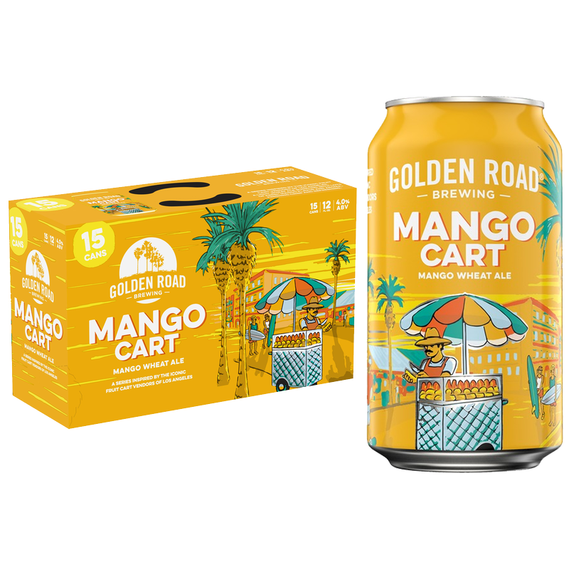 Golden Road Mango Cart 15pk 12oz Can 4.0% ABV - BevMo! – BevMo!