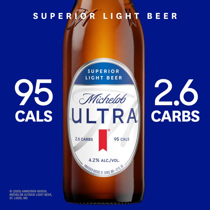 Michelob Ultra 24pk 12oz Btl 4.2% ABV - Michelob ULTRA – BevMo!