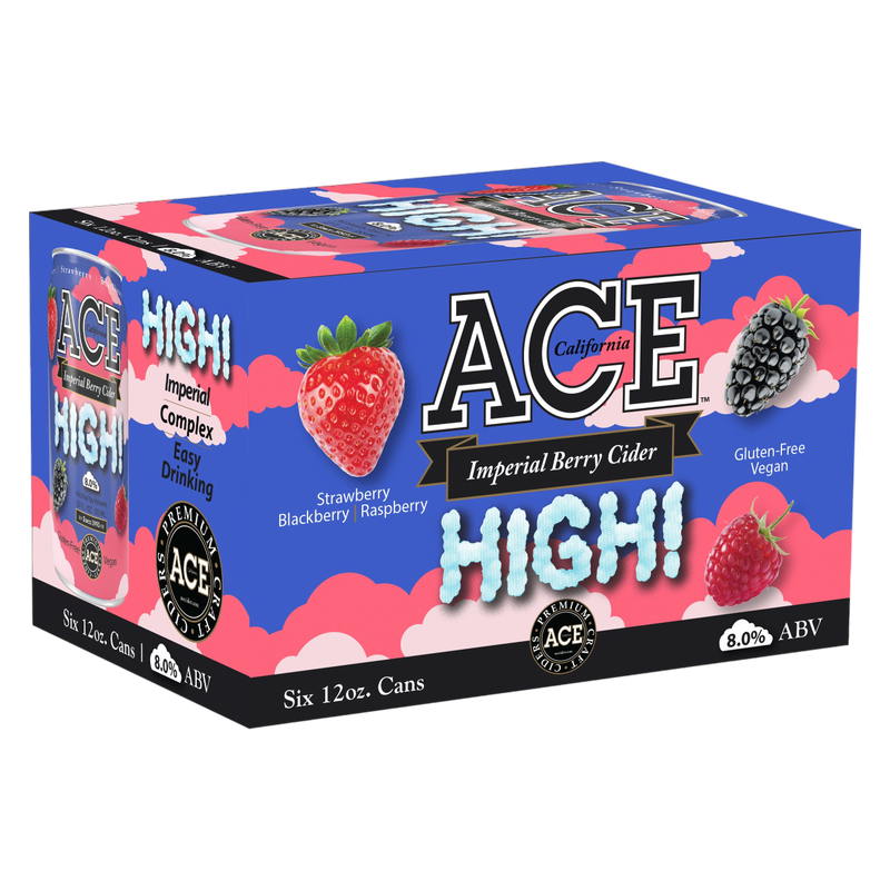 Ace Cider Imperial Berry 6pk 12oz Can 8% ABV - Ace – BevMo!