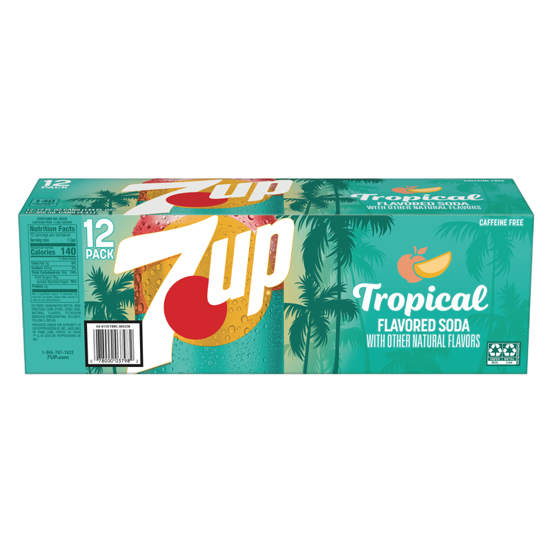 7UP Tropical 12pk 12oz Can - 7UP – BevMo!