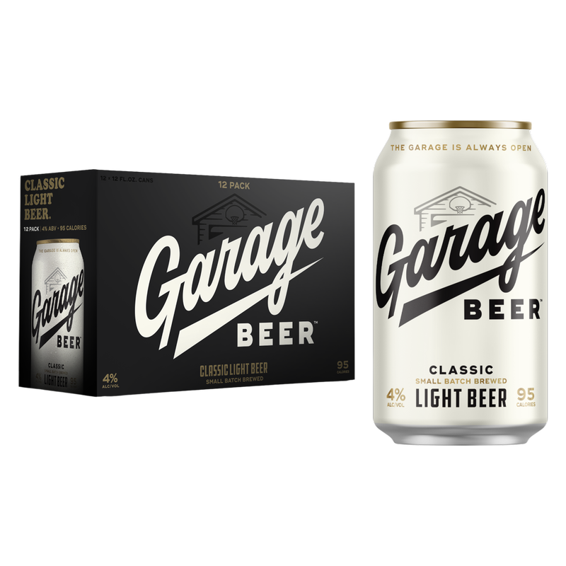 Garage Beer Classic Light Beer 12pk 12oz 4% ABV - Garage Beer – BevMo!