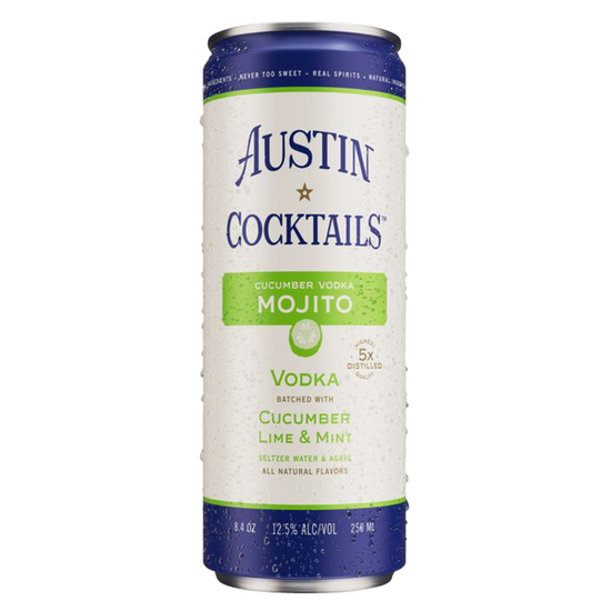 Austin Cocktails Cucumber Vodka Sparkling Mojito 250ml Can 12.5% ABV ...
