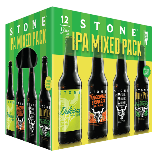 Stone Brewing IPA Mixed Pack (12PKB 12 OZ) - Stone – BevMo!
