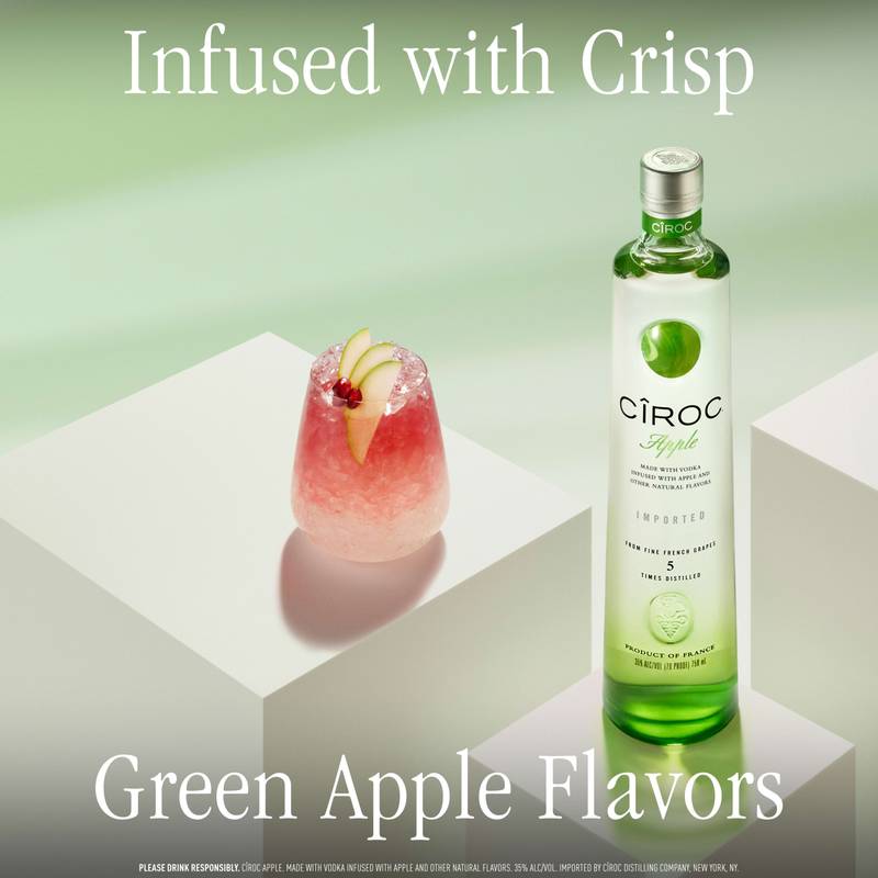 Ciroc Apple Vodka 750ml (70 Proof) - Ciroc – BevMo!