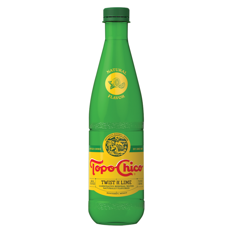 Topo Chico Twist of Lime 15.5oz Glass Bottle - Topo Chico – BevMo!