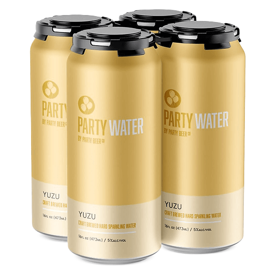Party Water Yuzu 4pk 16oz Can 5% ABV - Party Water – BevMo!
