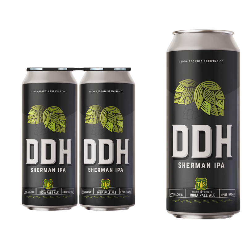 Tioga-Sequoia Brewing DDH Sherman IPA 4pk 16oz Can - Tioga-Sequoia – BevMo!