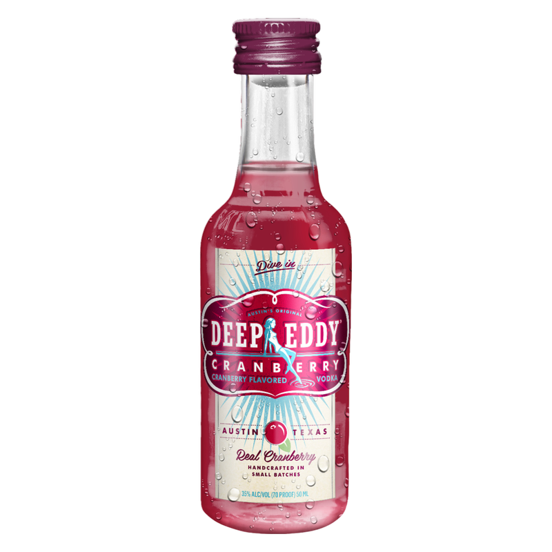 Deep Eddy Cranberry Infused Vodka 50ml - Deep Eddy – BevMo!