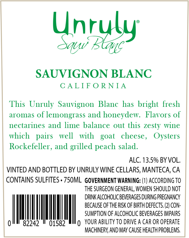 Unruly Sauvignon Blanc 750ml - Unruly – BevMo!