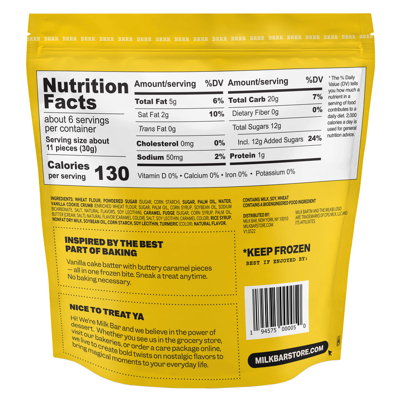 Milk Bar Gooey Butter Cake Frozen Batter Bites 6.5oz - Milk Bar – BevMo!