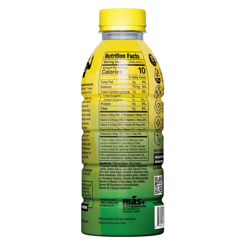 Más+ by Messi Limón Lime League 16.9oz Btl - MÁS+ – BevMo!