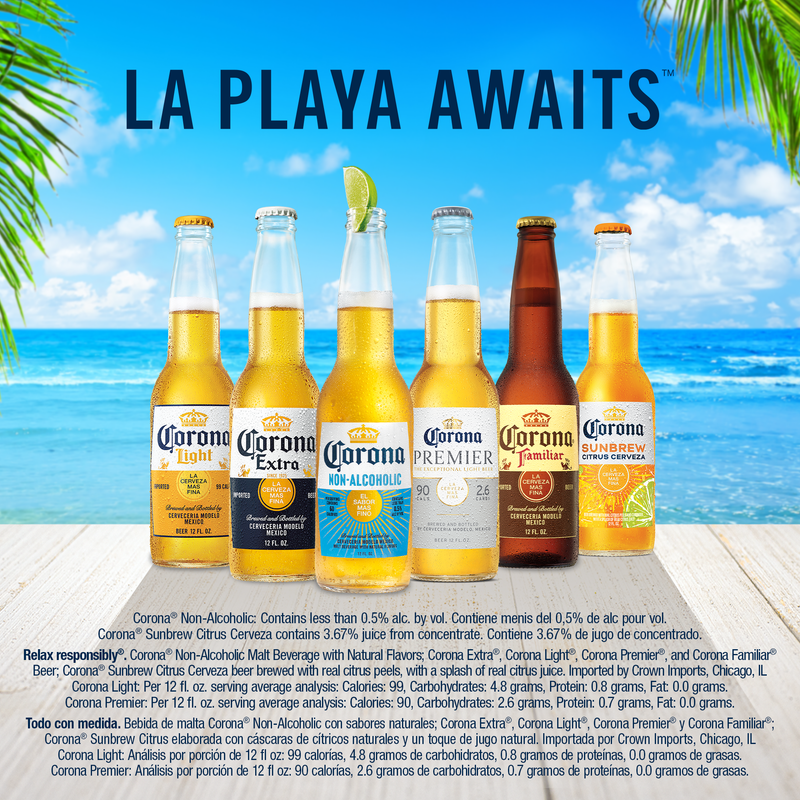 Corona Non-Alcoholic 12pk 12oz Cans - Corona – BevMo!