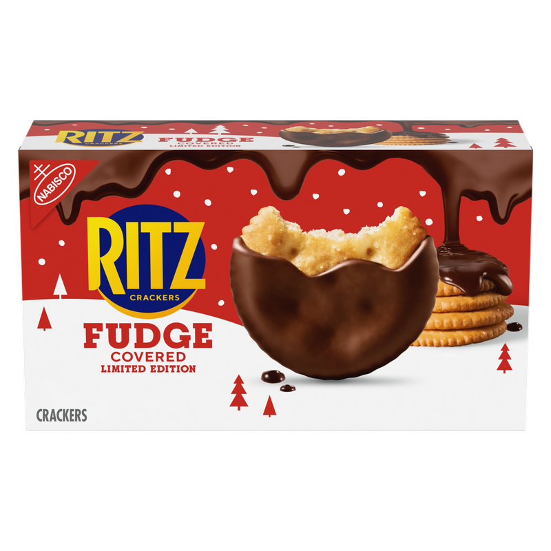 RITZ Fudge Covered Holiday Crackers, Limited Edition, 7.8 oz - Ritz ...