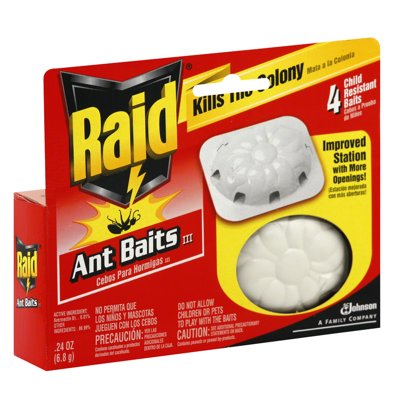 Raid Ant Bait Boxes 4ct - Raid – BevMo!